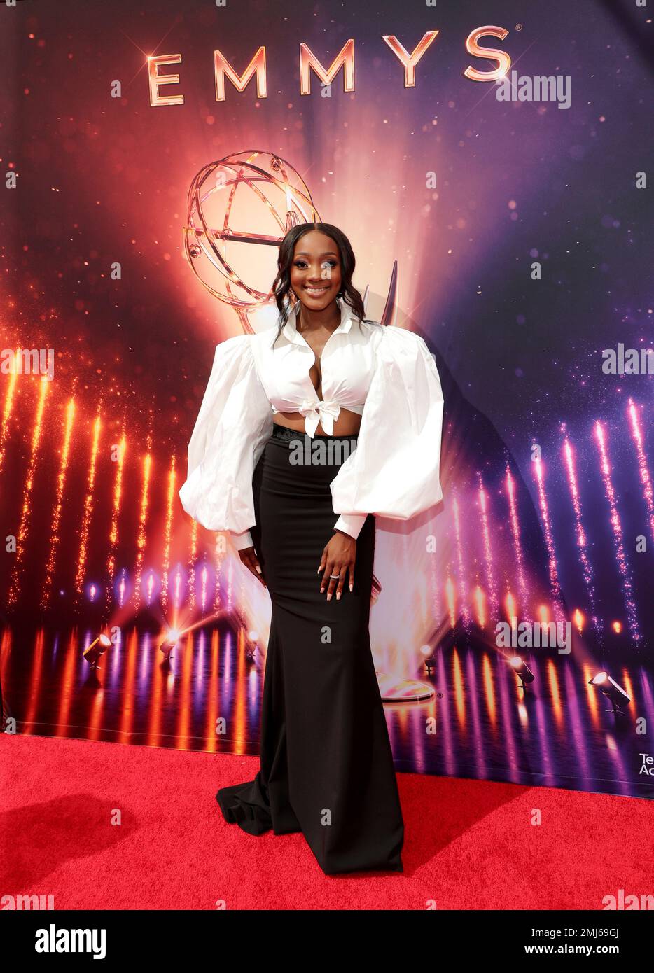 Faith Rodgers arrives at night one of the Television Academy's 2019 ...
