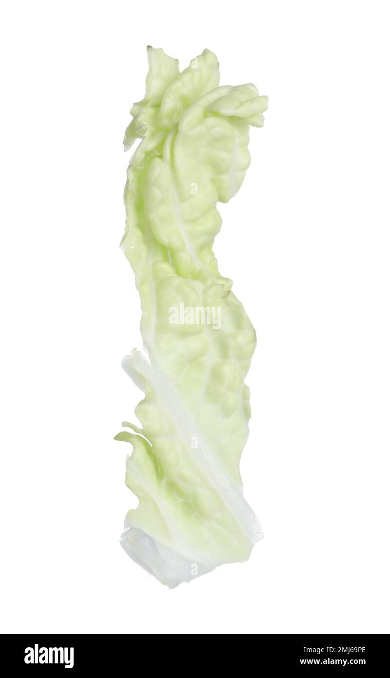 Cut fresh napa cabbage isolated on white Stock Photo - Alamy