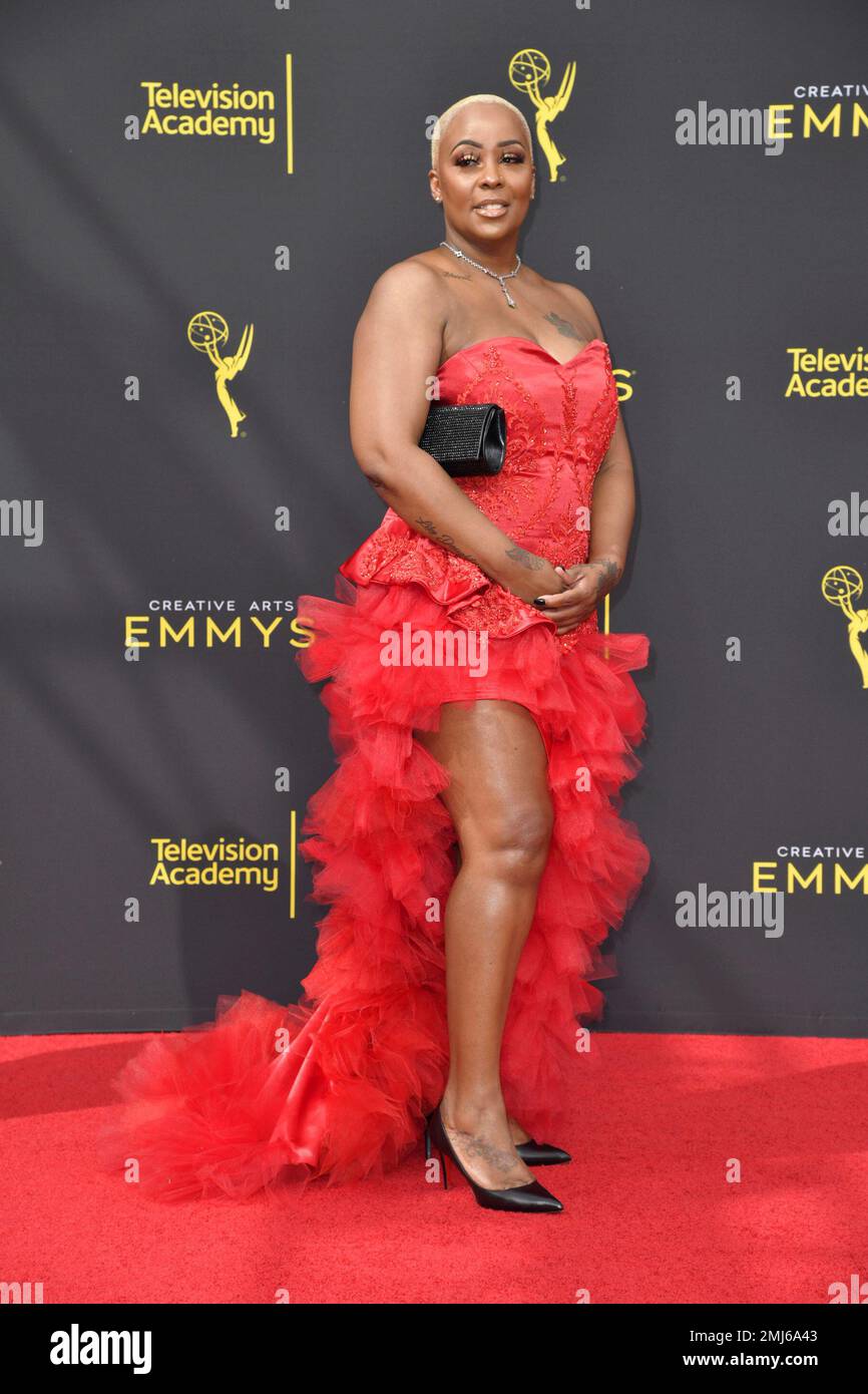Michelle Kramer arrives at night one of the Creative Arts Emmy Awards ...