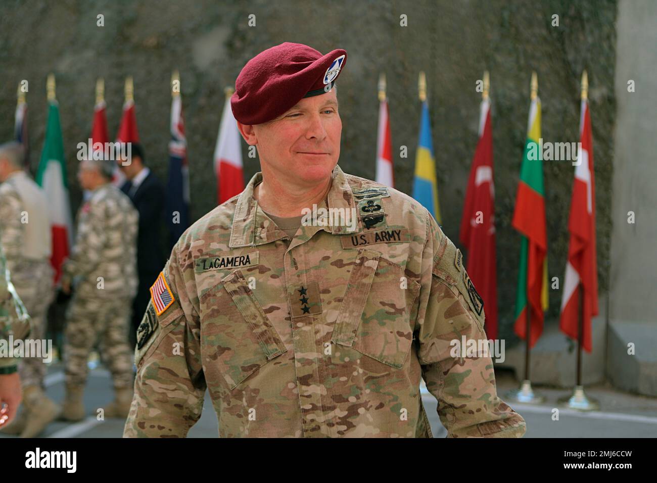 U.S. Army Lt. Gen. Paul LaCamera, XVIII Airborne Corps Commanding ...