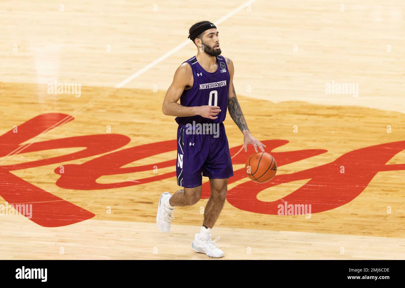 Northwestern's Boo Buie (0) plays against Nebraska during the second ...