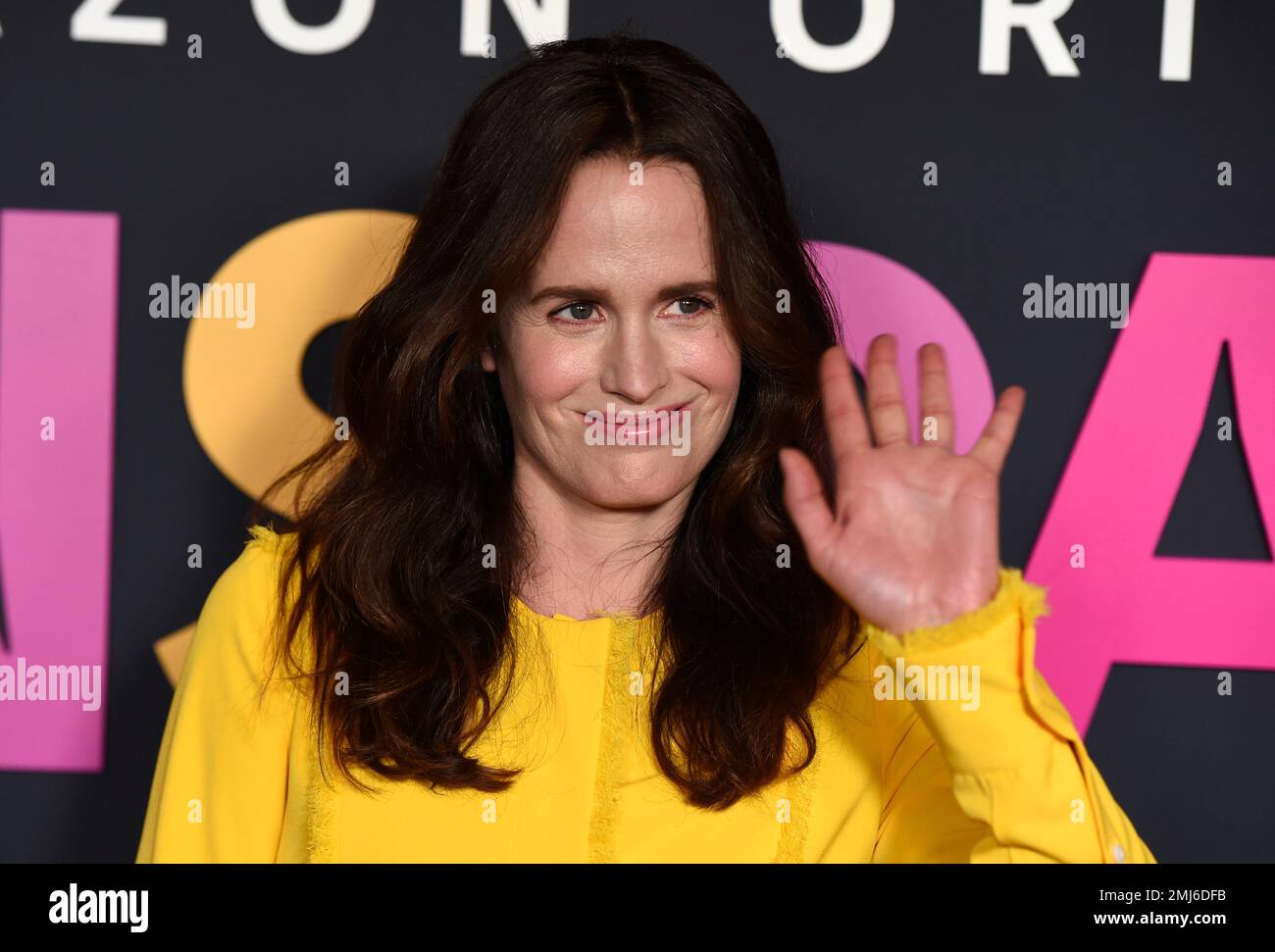 Actress Elizabeth Reaser poses at the premiere of the Amazon Prime ...