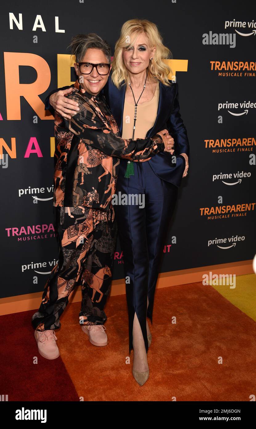 Creator/executive producer Jill Soloway, left, poses with cast member ...