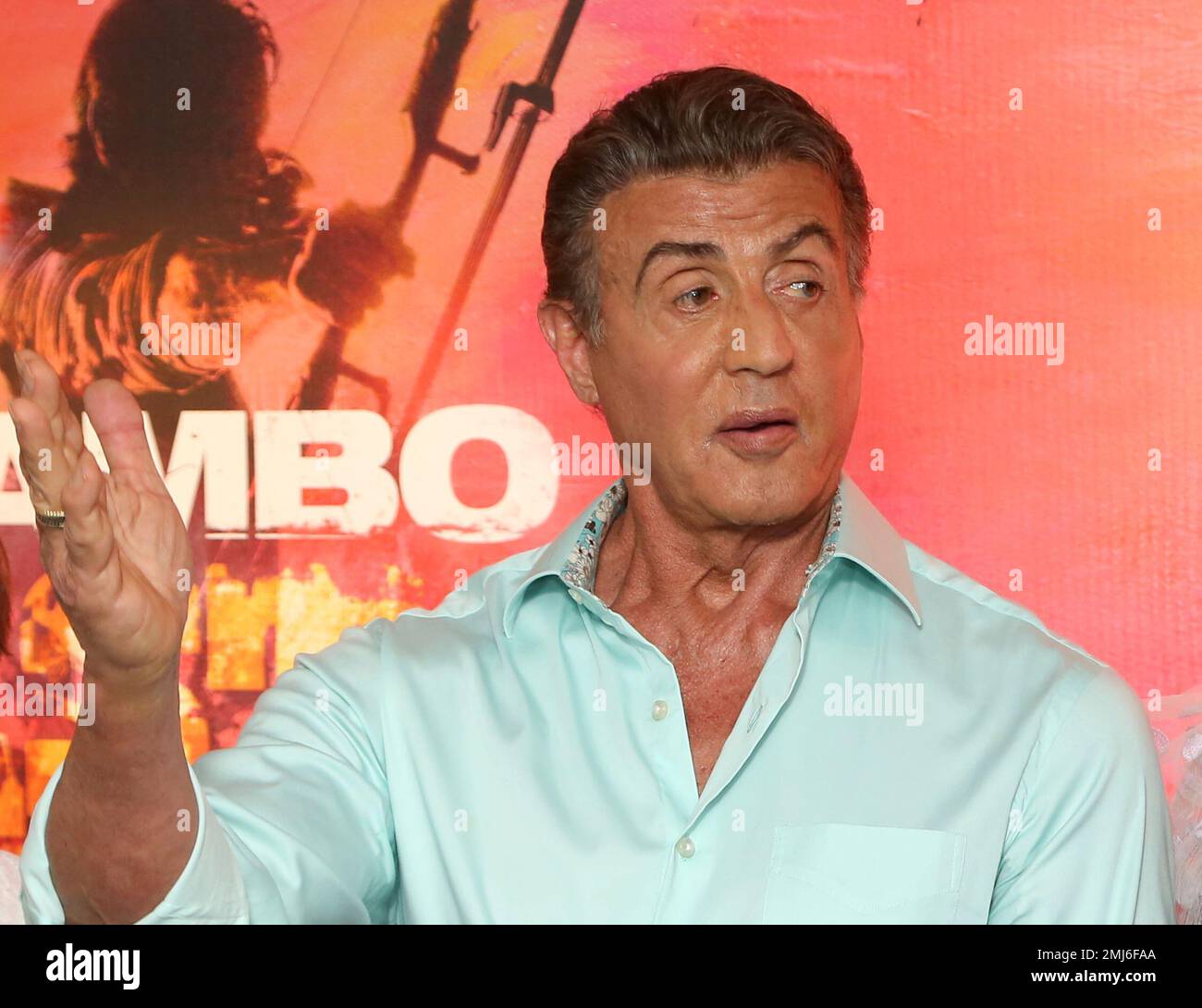 Sylvester Stallone attends the "Rambo: Last Blood" Photo Call at the ...