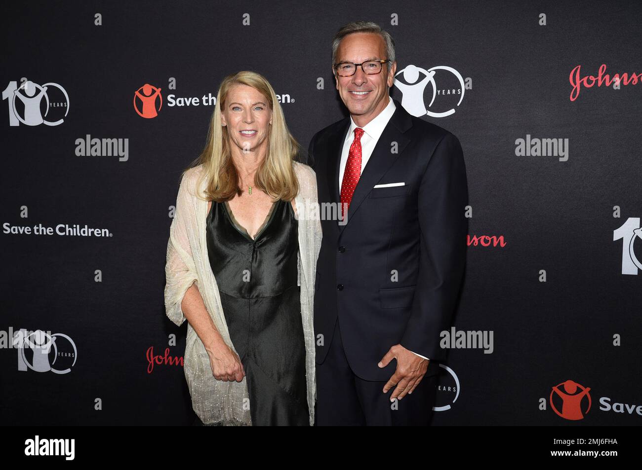 Save the Children CEO Carolyn Miles, left, and Johnson & Johnson EVP ...