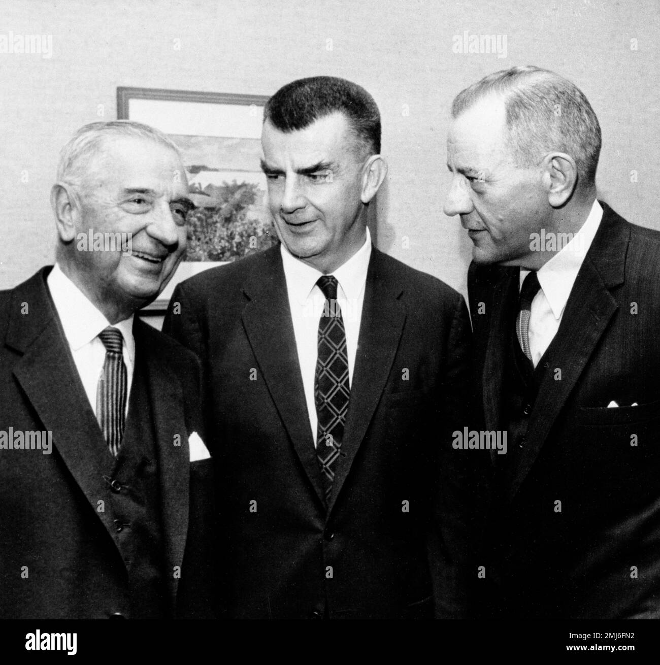 Kent Cooper, left, is pictured with his successors at the New York ...