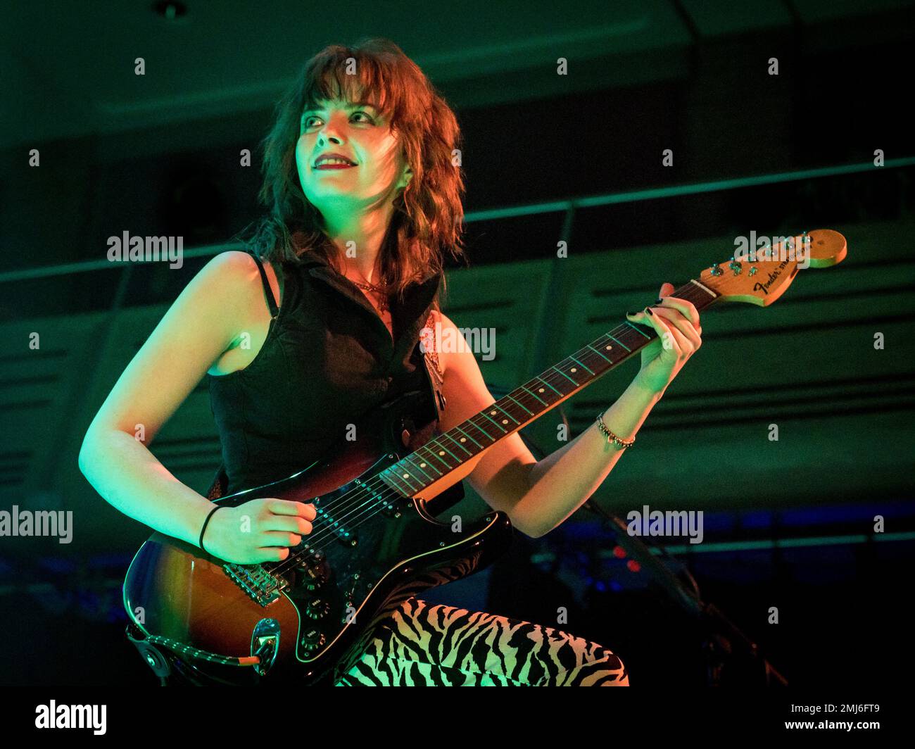 Mollie McGinn on vocals, guitar, bass Stock Photo - Alamy