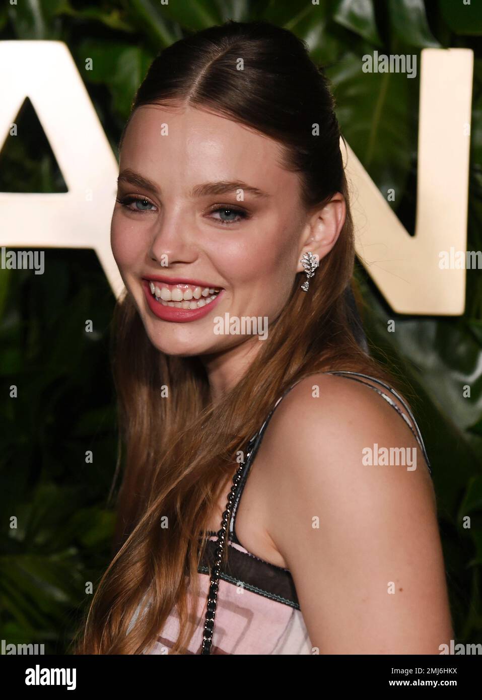 Actress Kristine Froseth poses at the launch of the Gabrielle Chanel ...