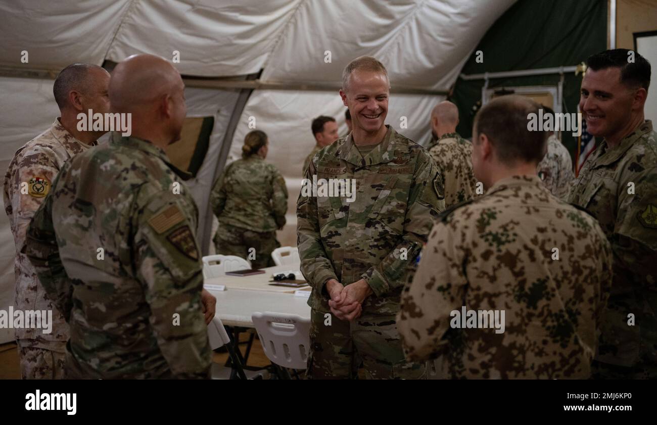 U.S. Air Force Maj. Gen. Derek France, Third Air Force commander, and ...