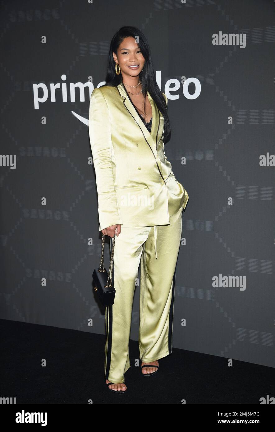 Chanel Iman attends the Spring/Summer 2020 Savage X Fenty show ...