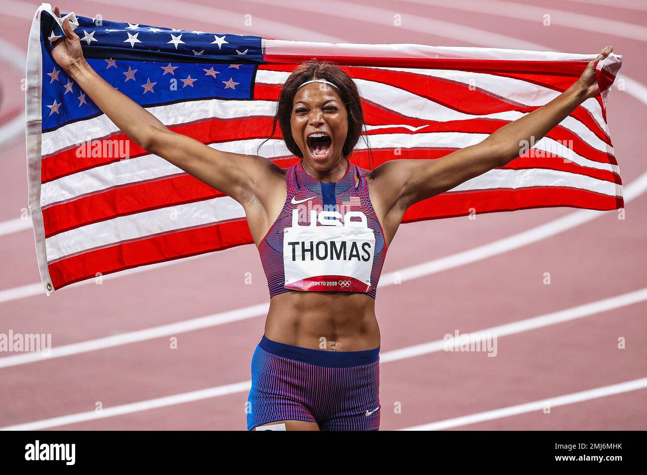 Gabby thomas olympics hi-res stock photography and images - Alamy