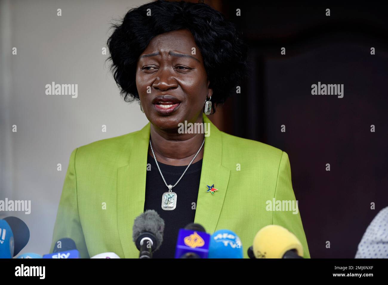 Awut Deng Achuil, the South Sudan Minister for Foreign and the first ...
