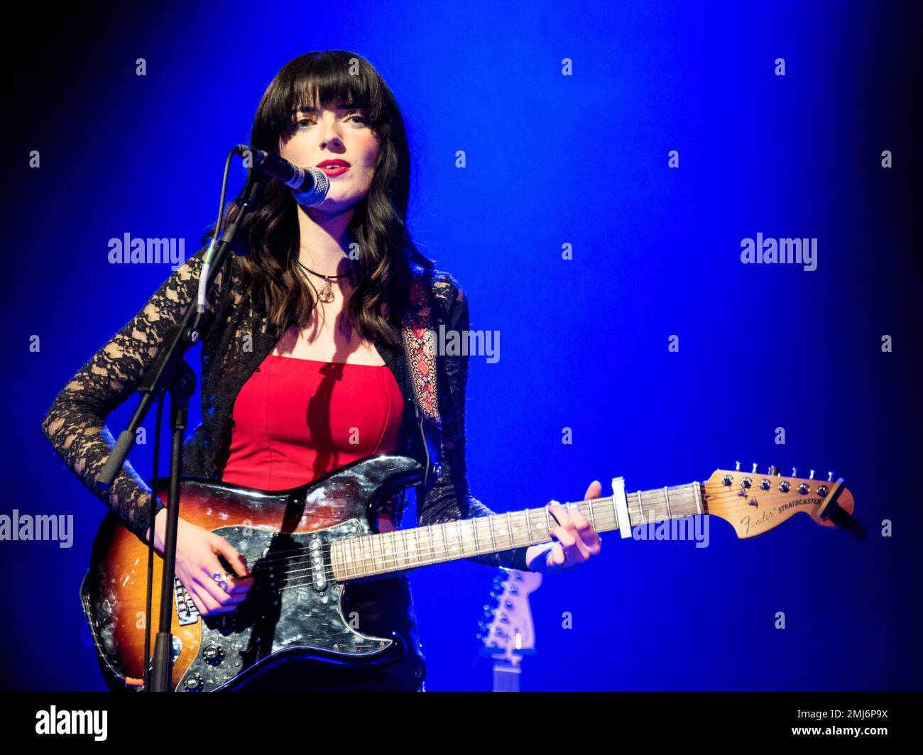 Orlaith Forsythe on vocals, bass & guitar Stock Photo - Alamy