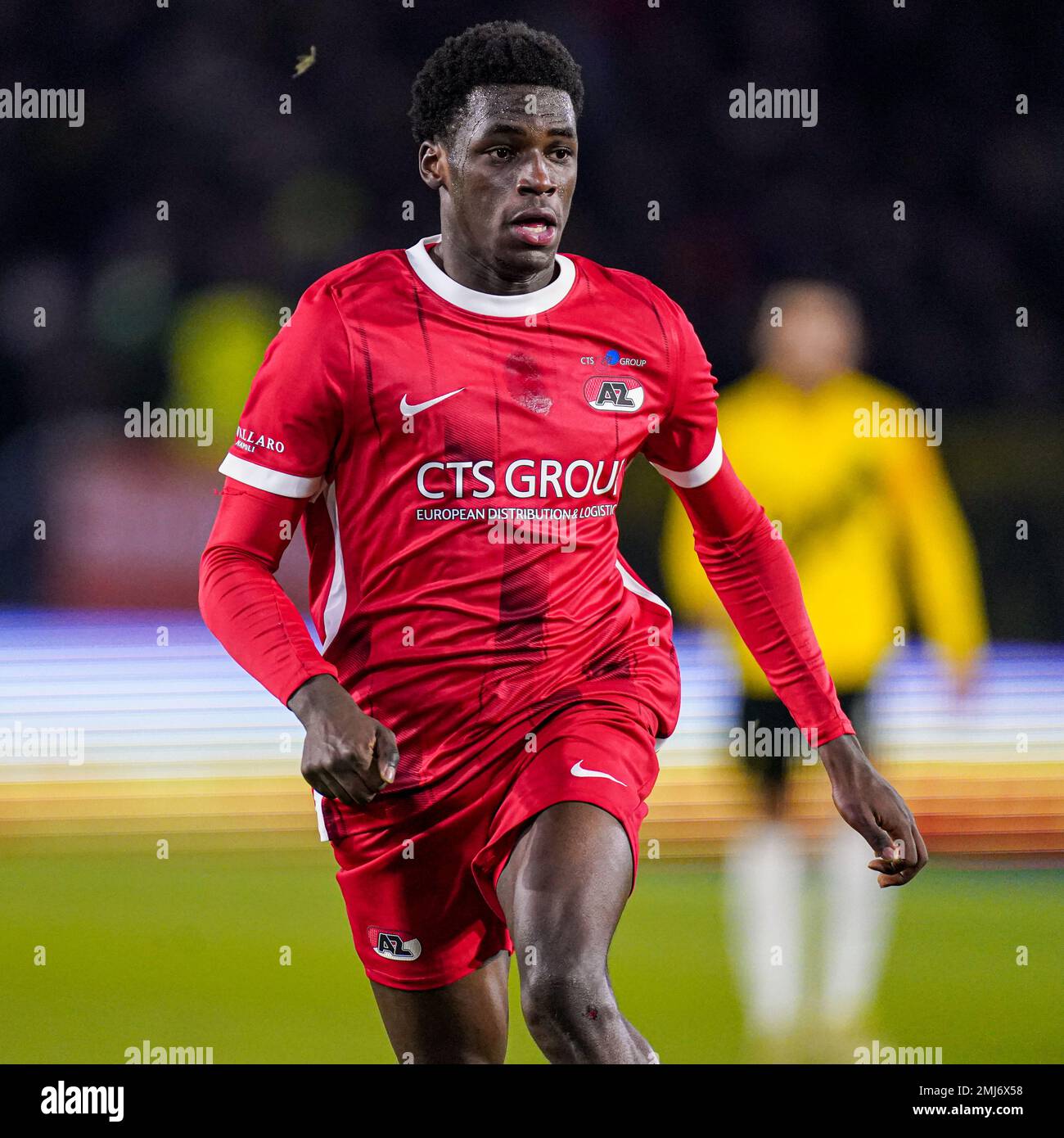 BREDA, NETHERLANDS - JANUARY 27: Ernest Poku of Jong AZ during the ...