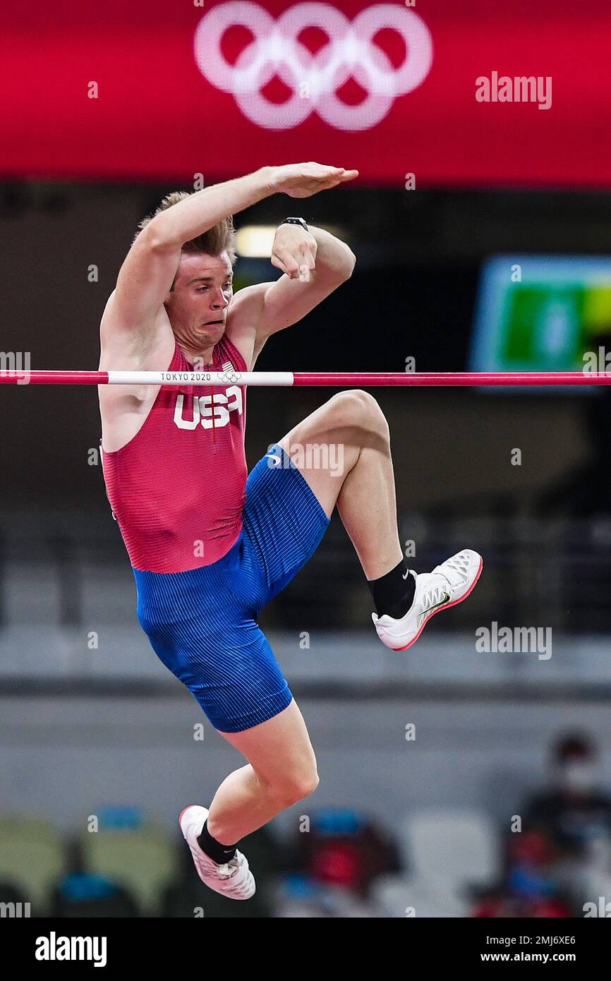 Chris Nilsen (USA) silverr medalist Men's Pole Vault at the 2020 (2021 ...