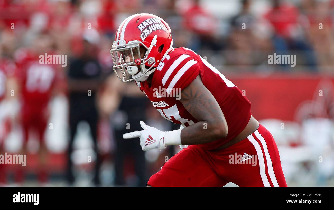 Louisiana Lafayette tight end Neal Johnson Jr. (87) runs during an NCAA ...