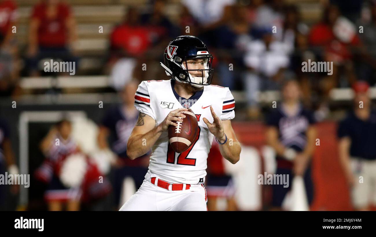 Liberty quarterback Stephen Calvert (12) during an NCAA college ...