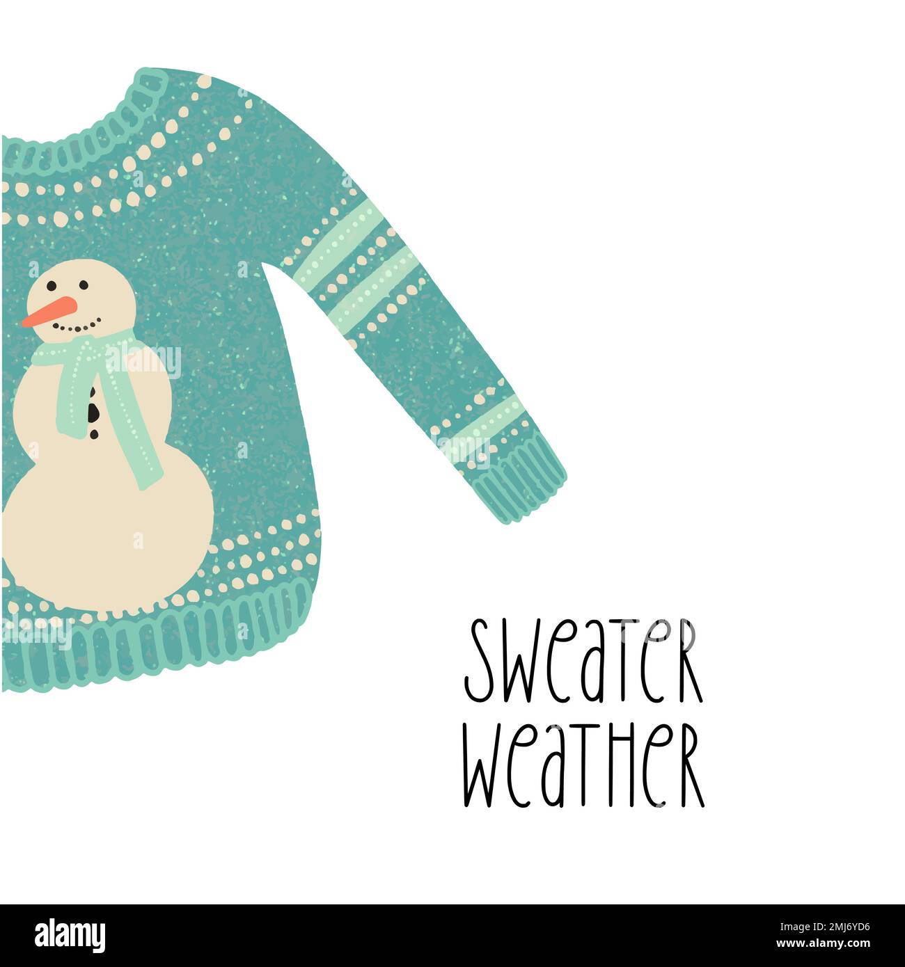 Sweater weather lettering Stock Vector Images - Alamy
