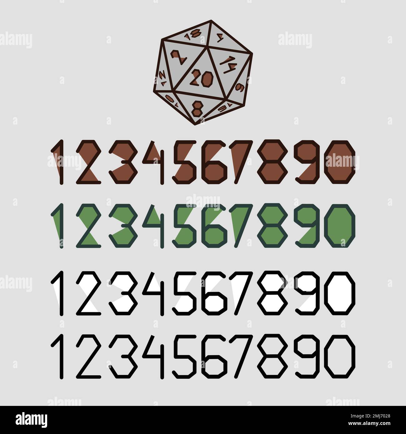 1 and 6 Stock Vector Images - Alamy