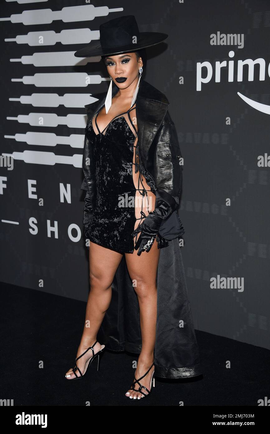 Rapper Saweetie attends the Spring/Summer 2020 Savage X Fenty show ...