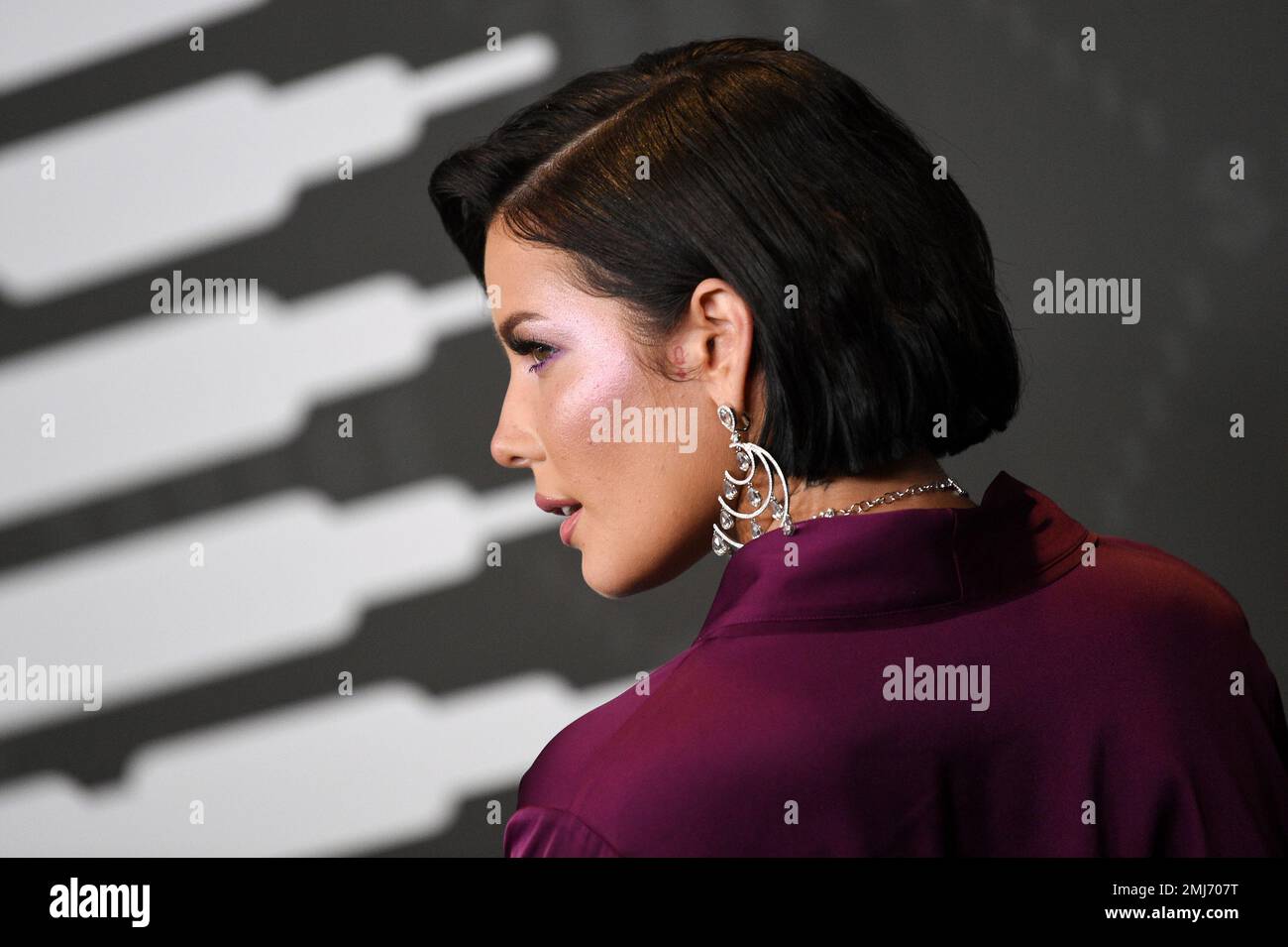 Singer Halsey attends the Spring/Summer 2020 Savage X Fenty show ...