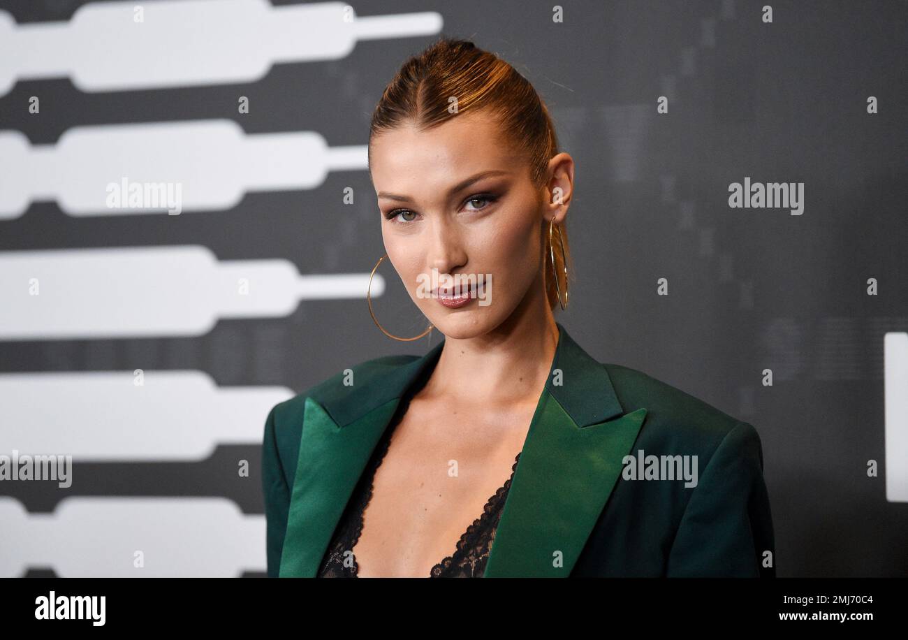 Model Bella Hadid attends the Spring/Summer 2020 Savage X Fenty show ...