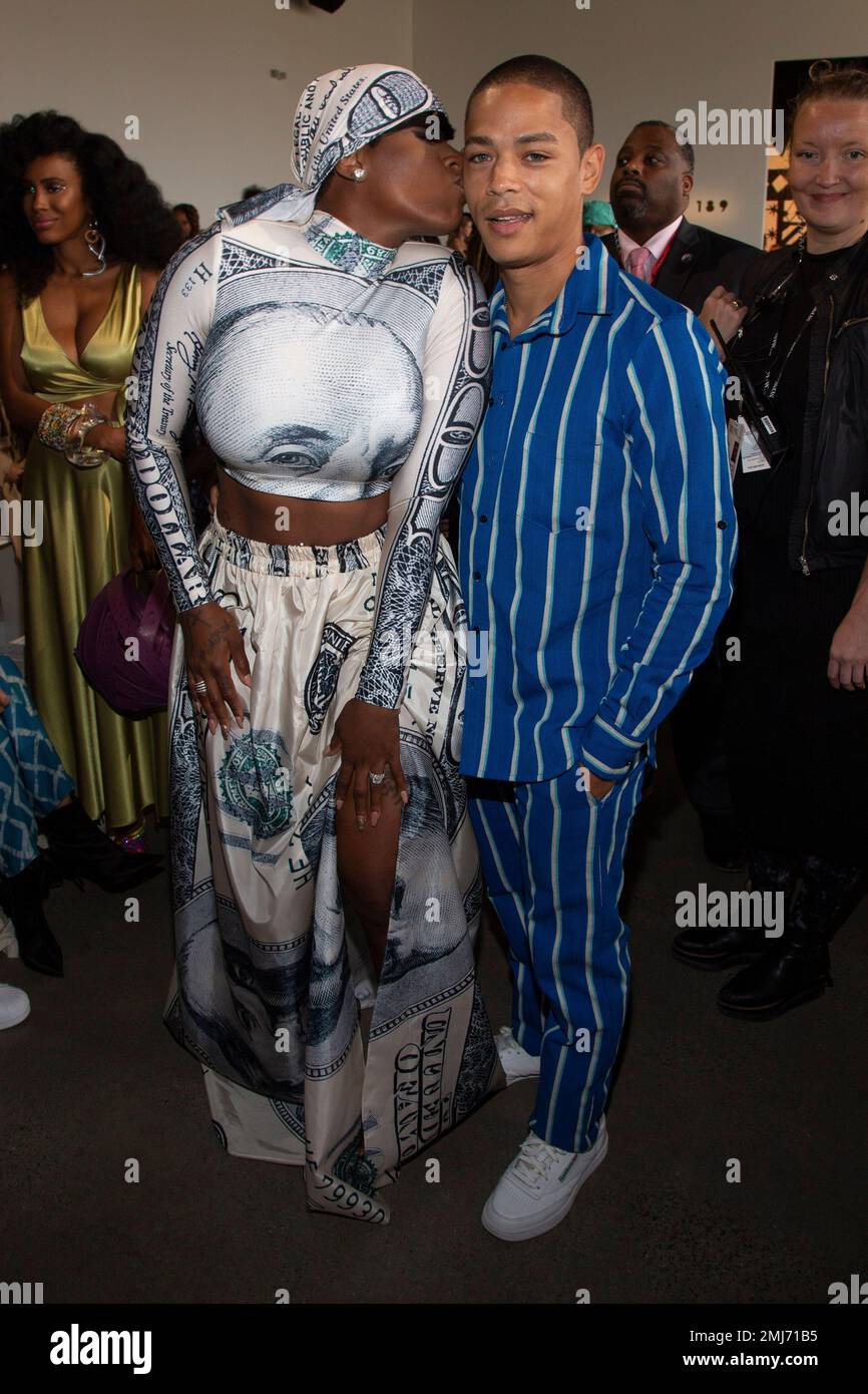 Recording artist Fantasia Barrino, left, and actor Jeremy L. Carver ...