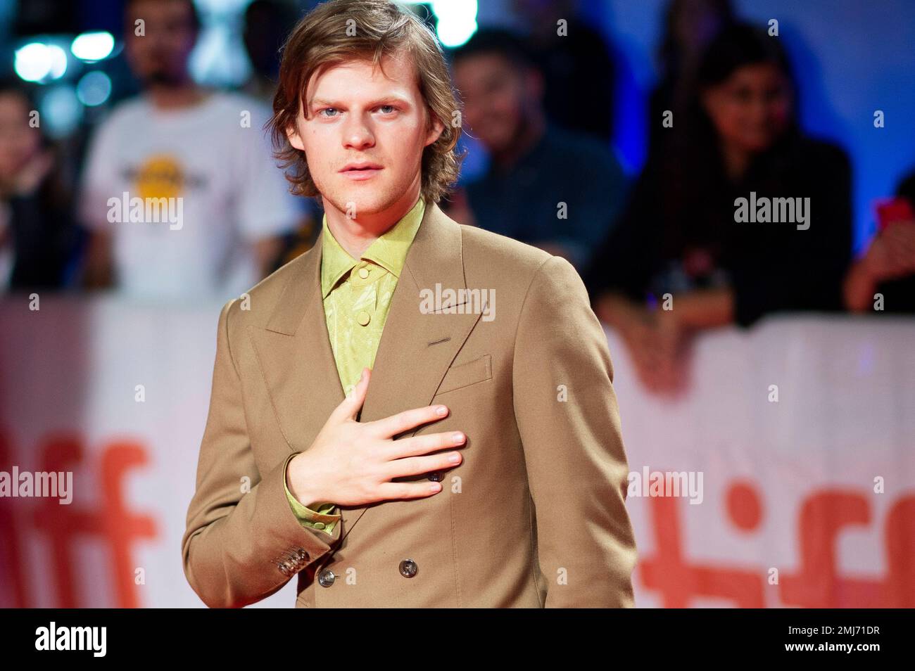Actor Lucas Hedges attends a premiere for "Honey Boy" on day six of the ...