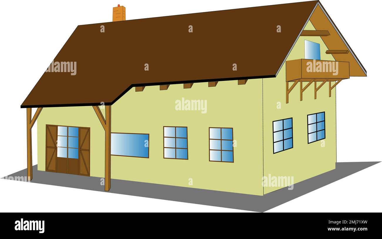 Recently built house Stock Vector Image & Art - Alamy