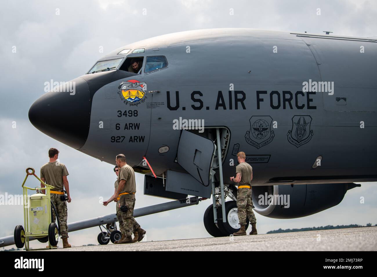 U.S. Air Force Airmen assigned to the 6th Maintenance Squadron at ...