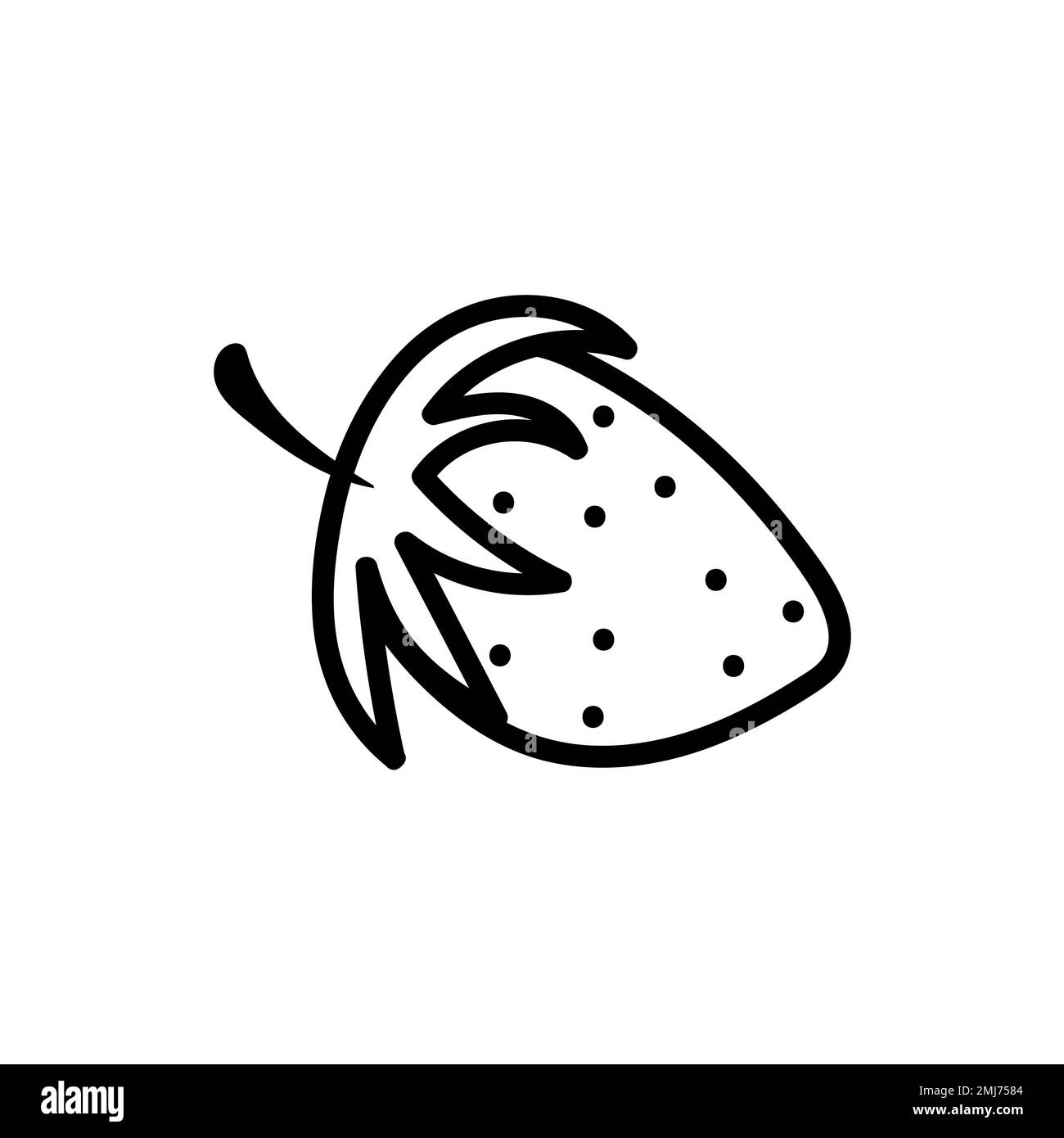 Vector hand drawn Strawberry outline doodle icon Stock Vector Image ...