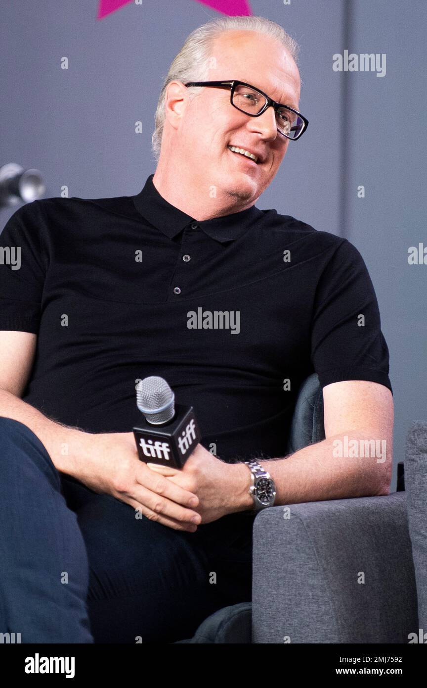 Actor Tracy Letts attends a press conference for "Ford v Ferrari" on ...