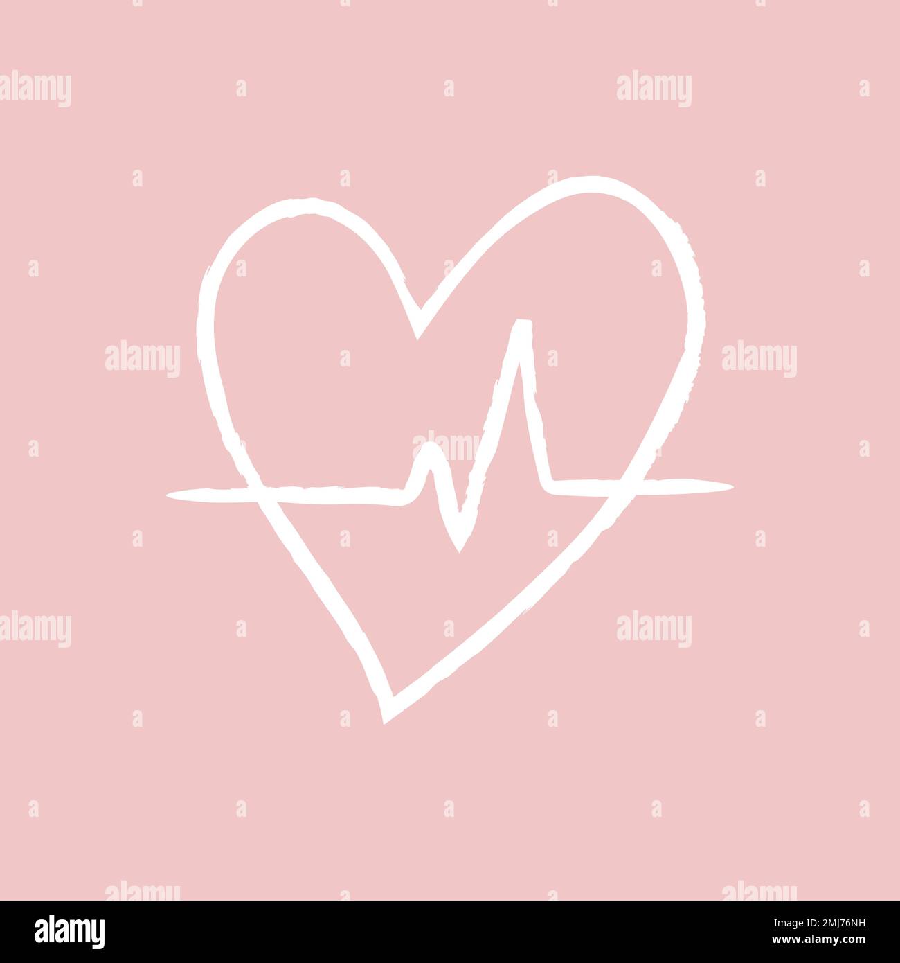 Heartbeat hand drawing hi-res stock photography and images - Alamy