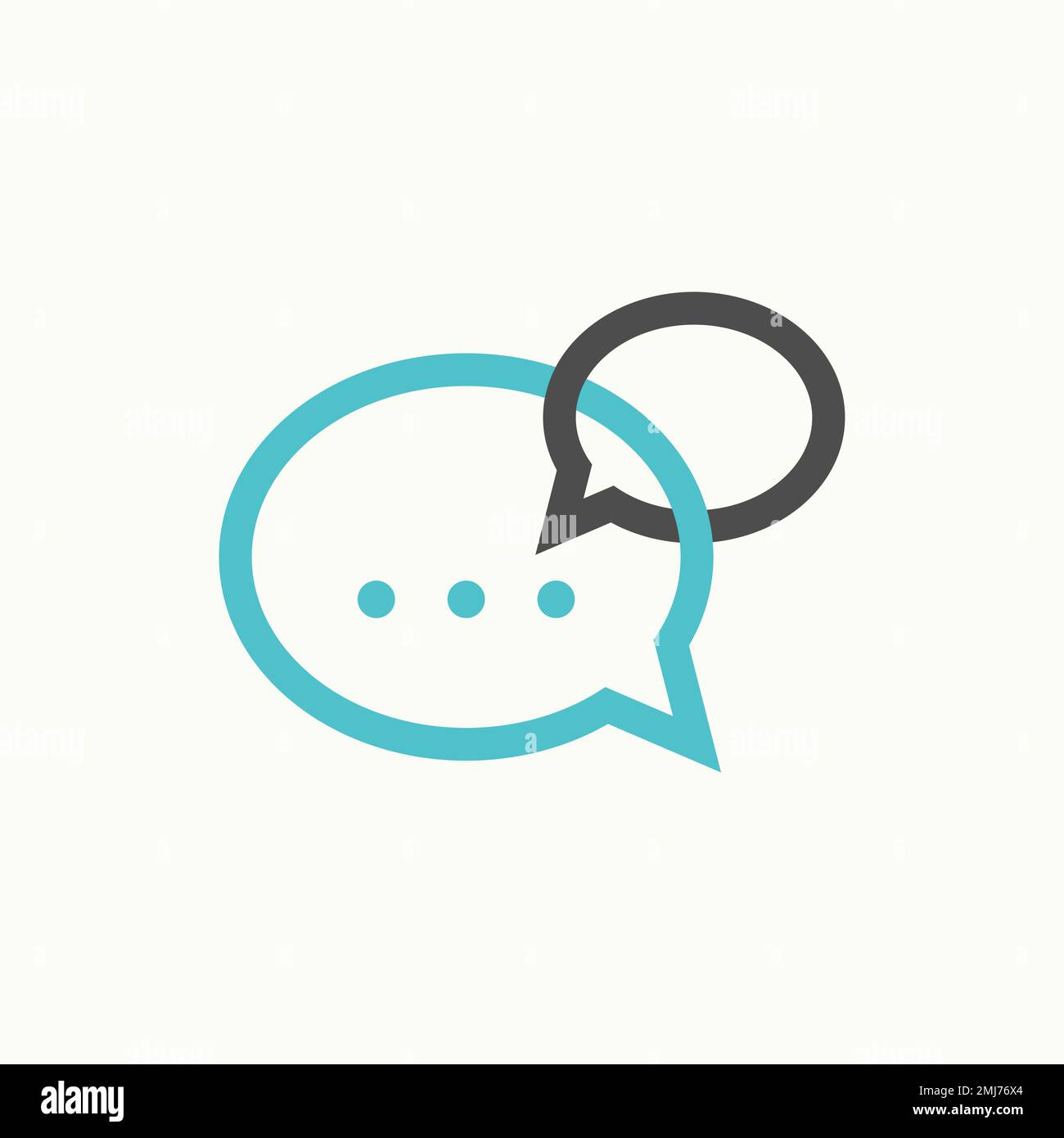 Emotional chat communication icon Cut Out Stock Images & Pictures - Alamy