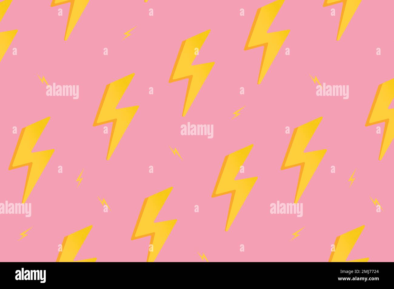 Pink pattern background wallpaper, lightning bolt illustration vector ...