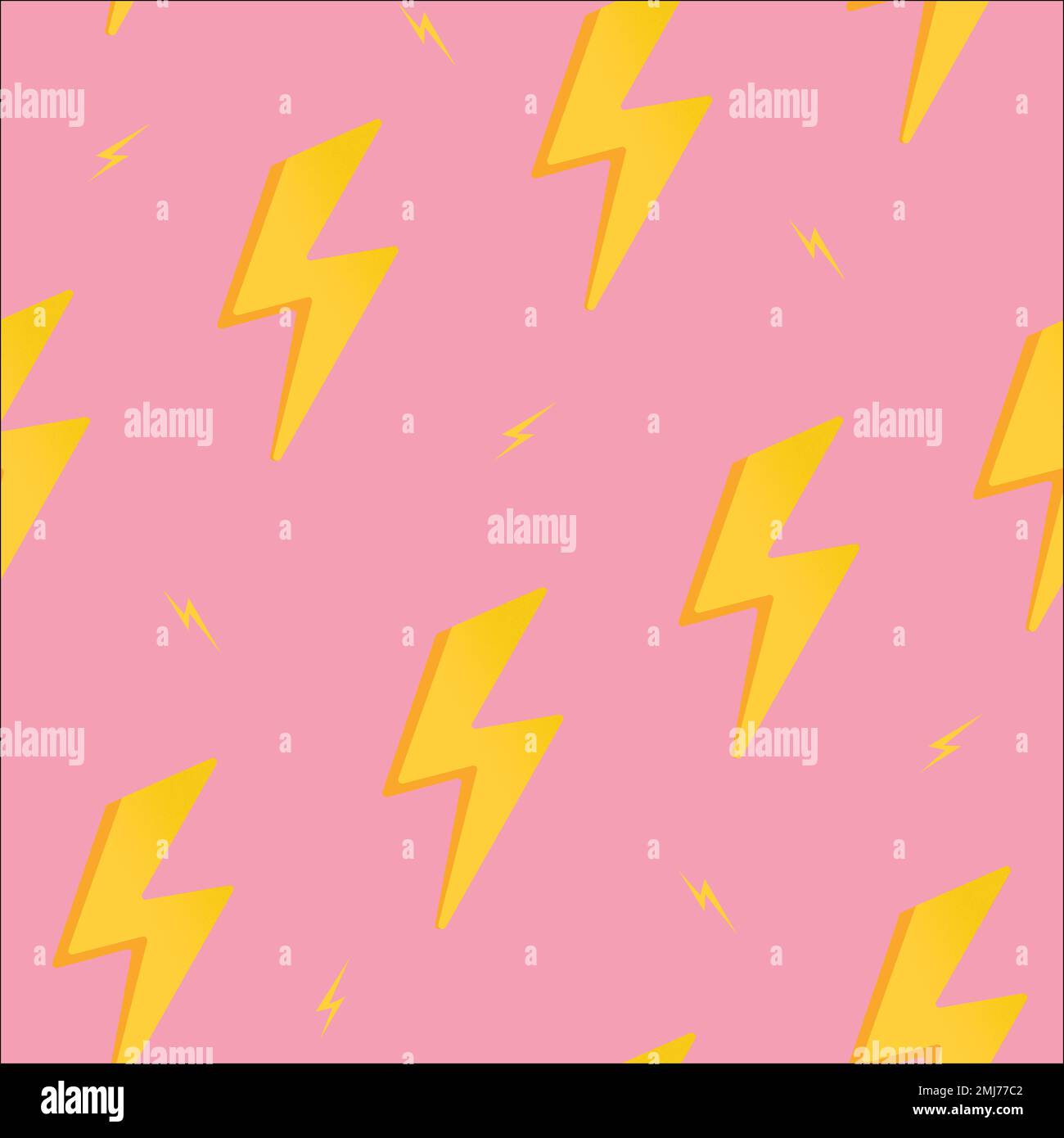 Pink seamless pattern background, lightning bolt illustration vector ...