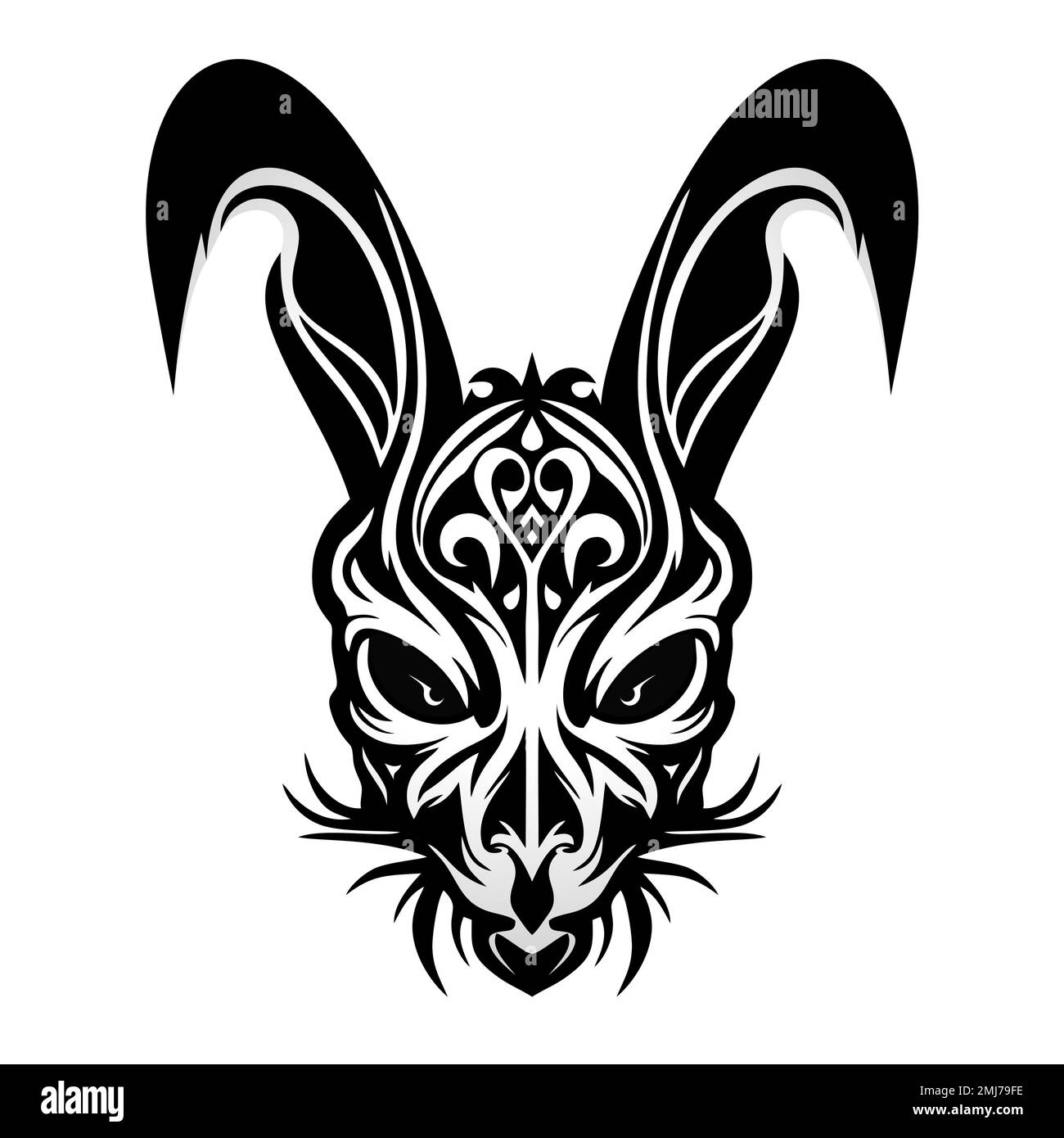 Evil rabbit Stock Vector Images - Alamy