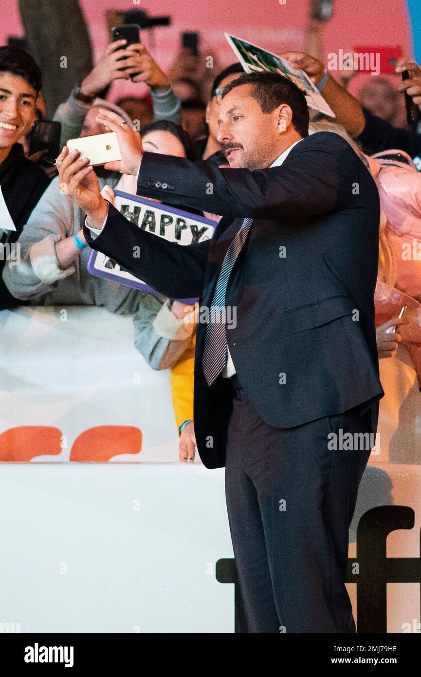 Actor Adam Sandler attends a premiere for "Uncut Gems" on day five of ...