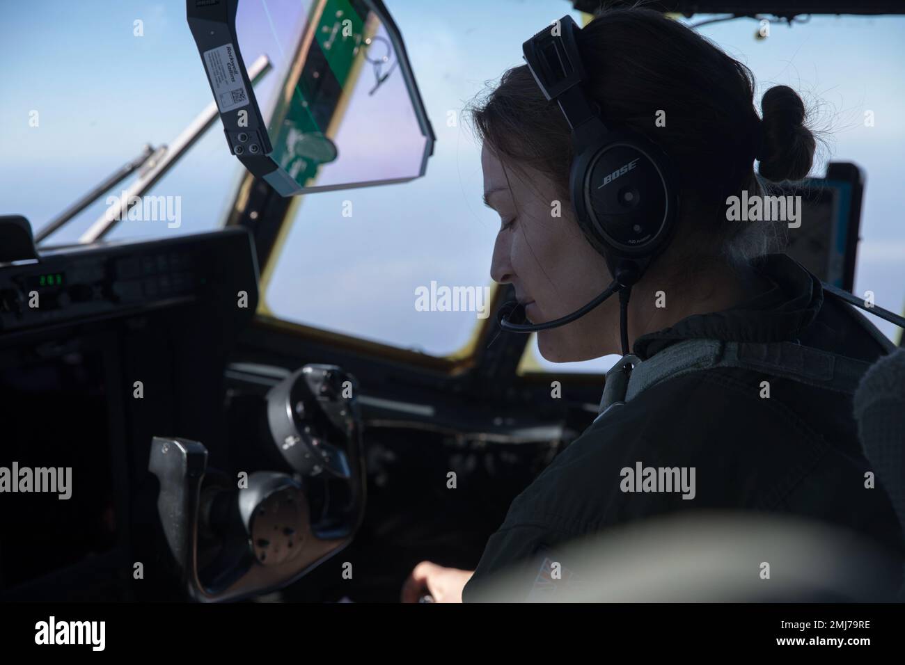 U.S. Marine Corps Capt. Carolyn Pushaw, a pilot with Marine Aerial ...
