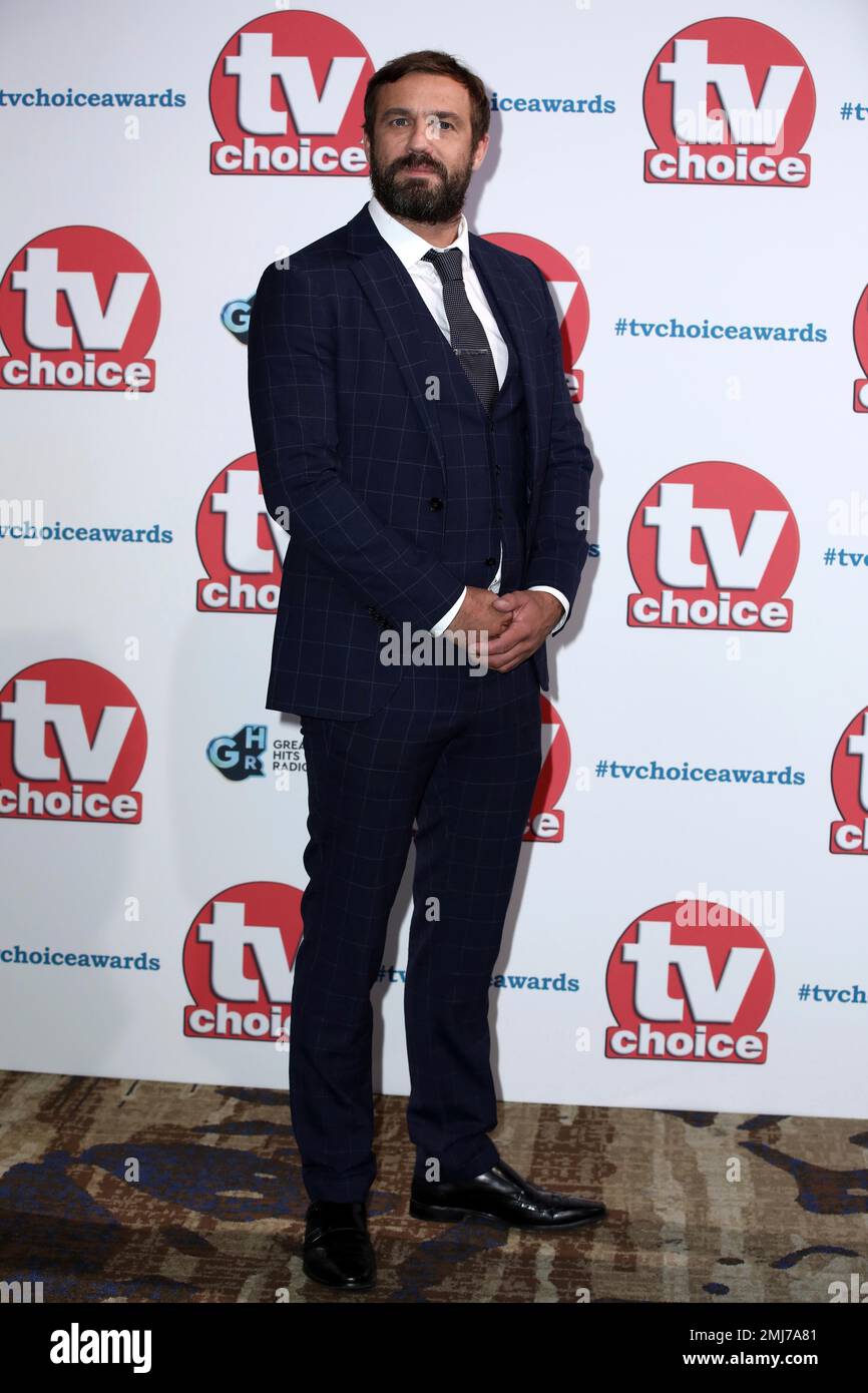 Actor Jamie Lomas poses for photographers on arrival at the TV Choice ...