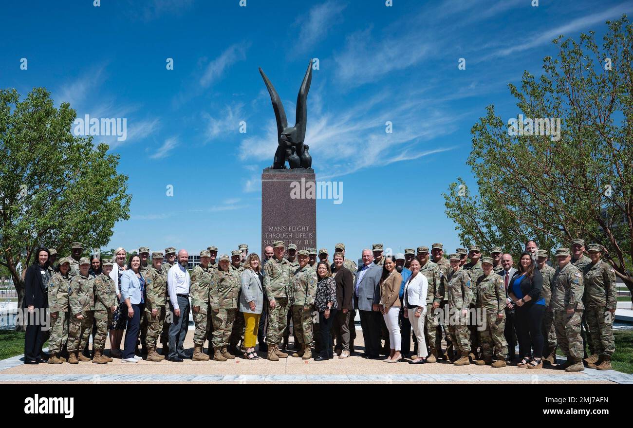 Space Training and Readiness Command senior leaders pose for a group ...