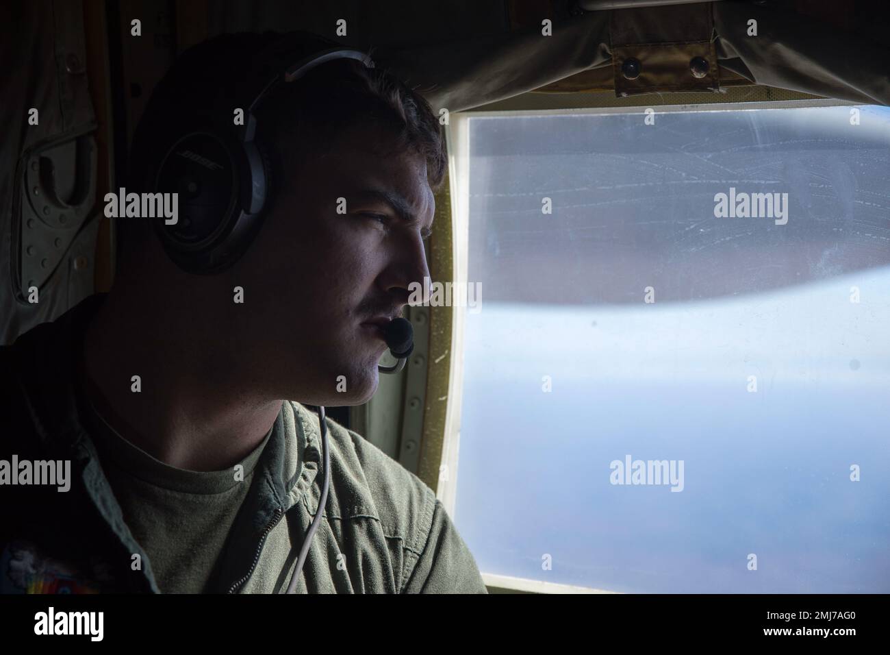 U.S. Marine Corps Cpl. Paul Keane, a loadmaster with Marine Aerial ...