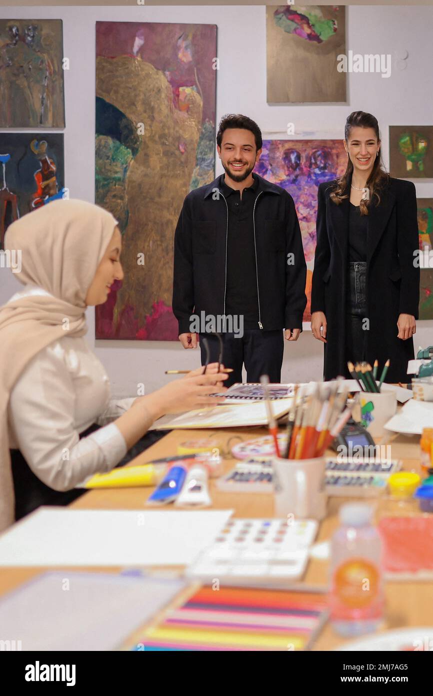 Second official appearance together since their engagement, Jordan’s ...