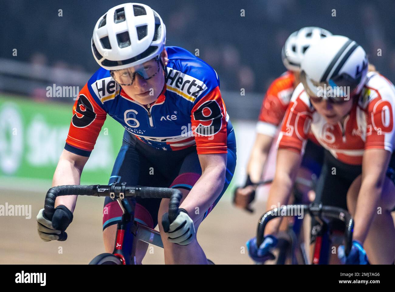 Berlin, Germany. 27th Jan, 2023. Cycling: Berlin six-day race, 10 km ...