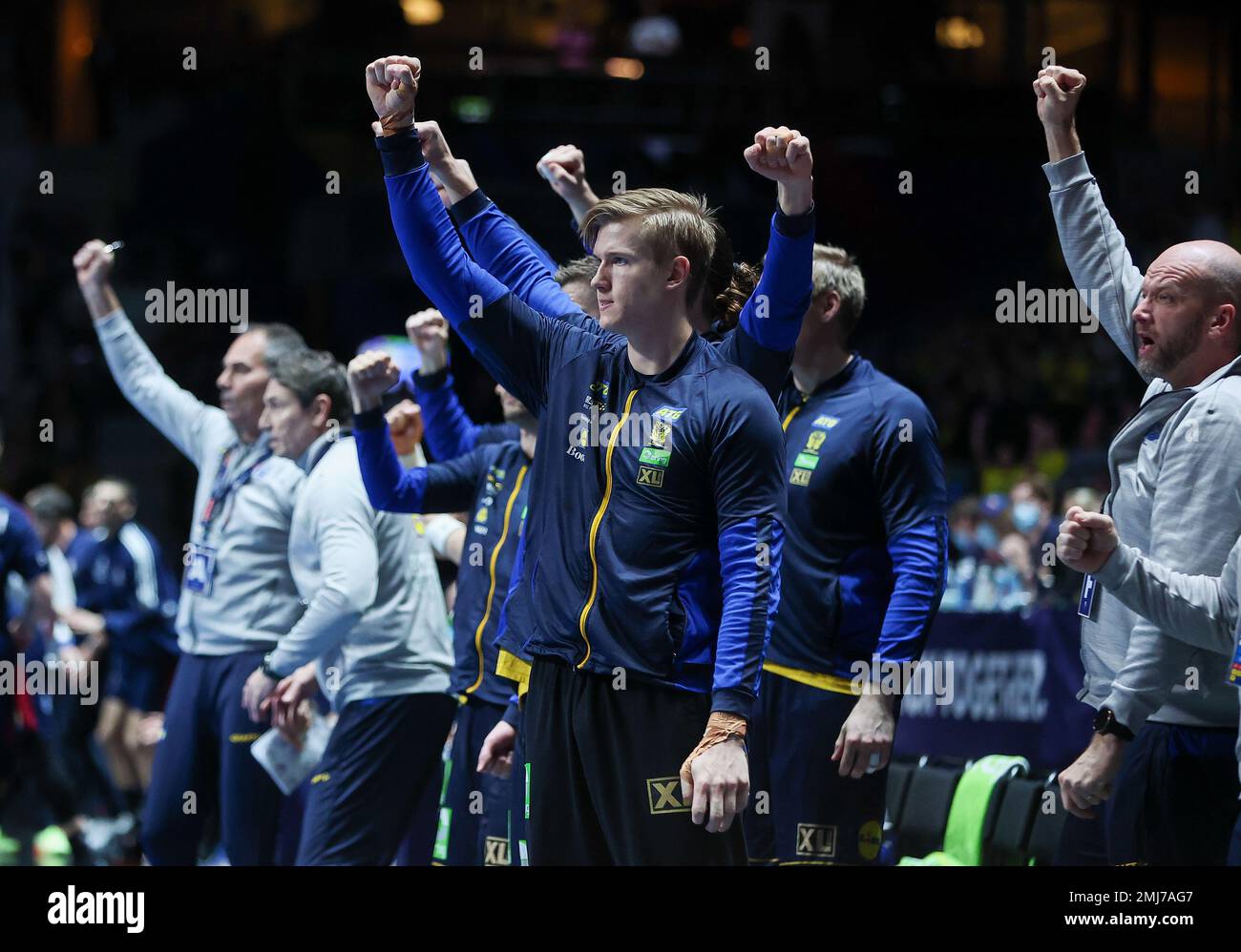 Stockholm, Sweden. 27th Jan, 2023. Handball: World Cup, France - Sweden ...