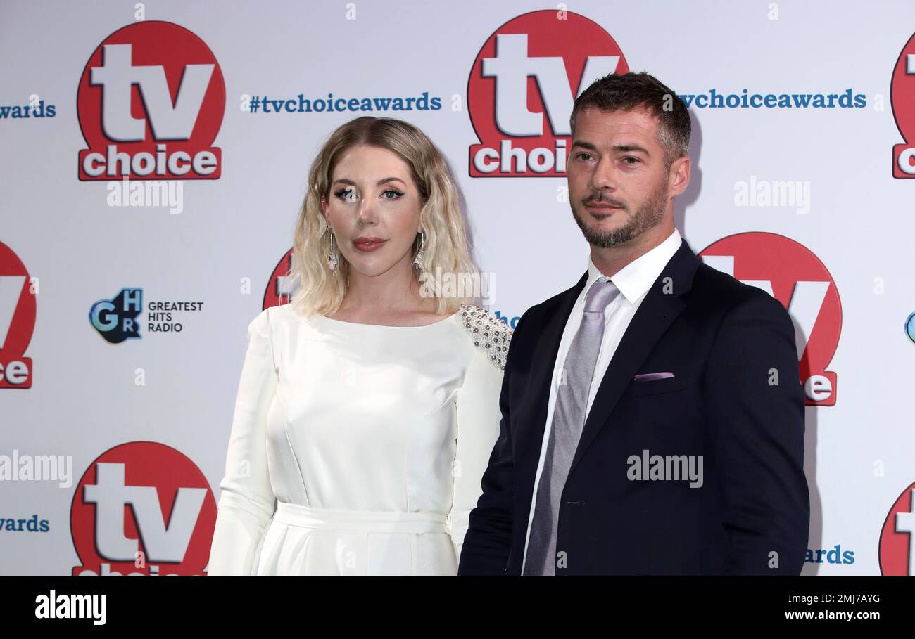 Comedian Katherine Ryan and her partner Bobby Kootstra pose for ...