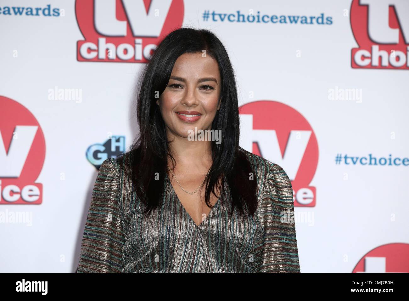 TV Presenter Liz Bonin poses for photographers on arrival at the TV ...