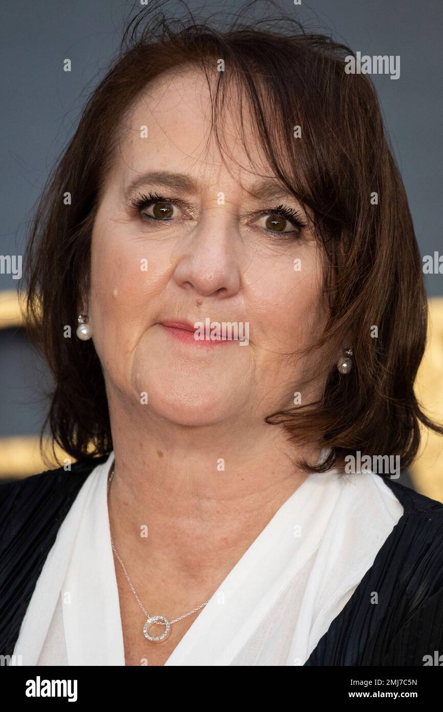 Liz Trubridge poses for photographers upon arrival at the world ...