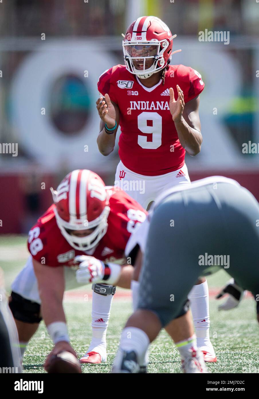 Indiana quarterback Michael Penix Jr. (9) during an NCAA college ...