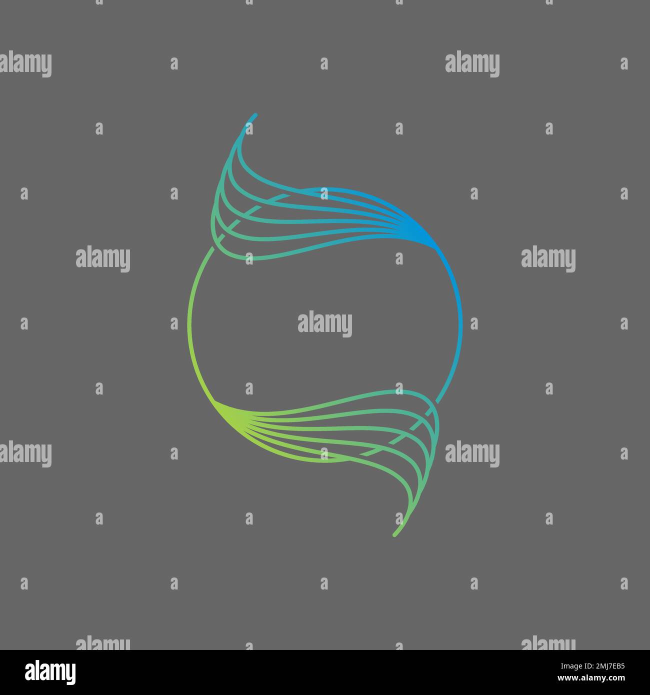Simple and unique reflection lines attractive sound audio wave circle graphic icon logo design ...
